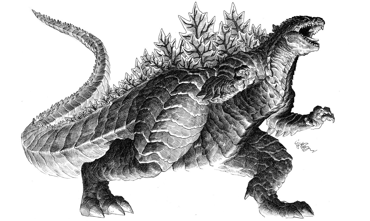 godzilla singular point coloring pages