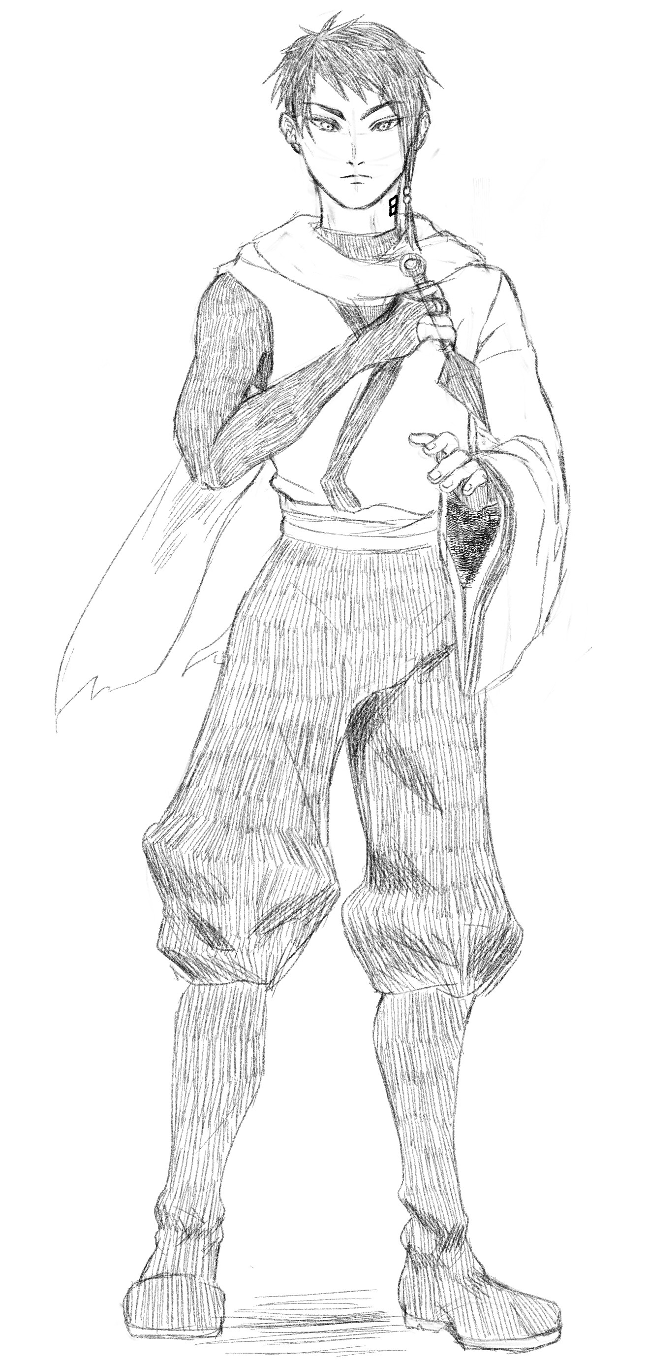 ninja pose reference drawing