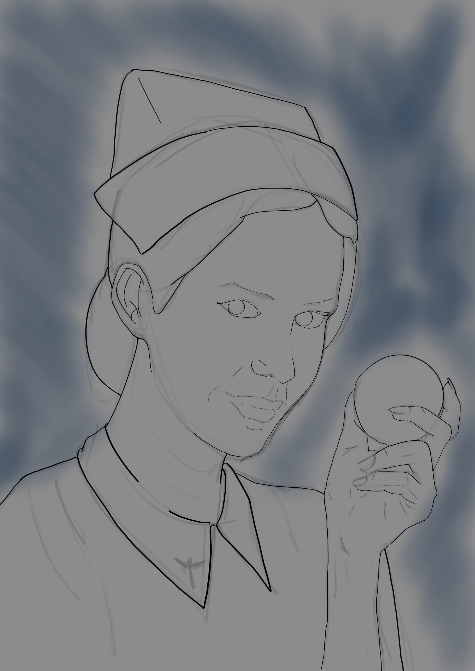 Nurse Ratched Drawing