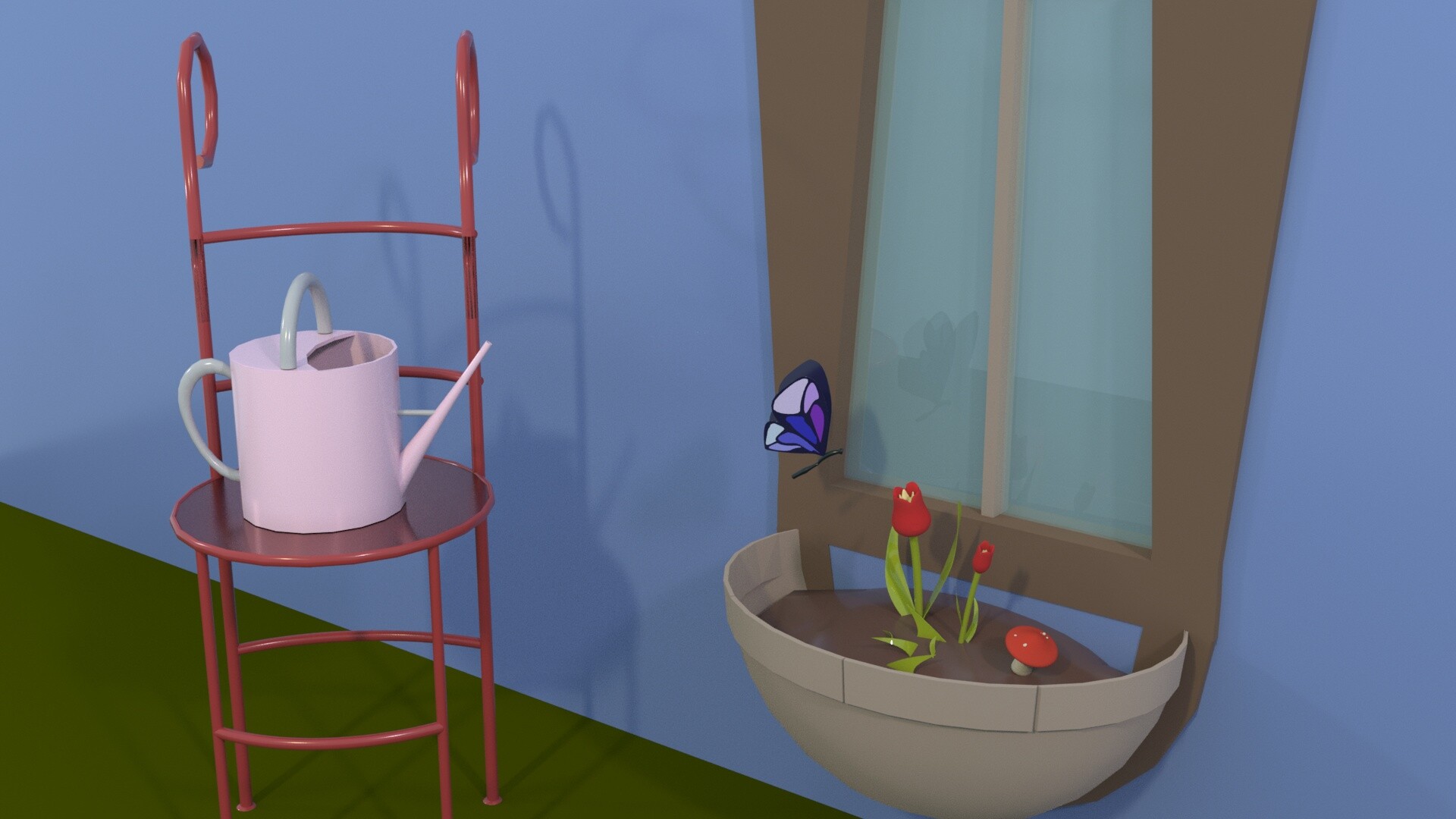 ArtStation - Window Planter Scene