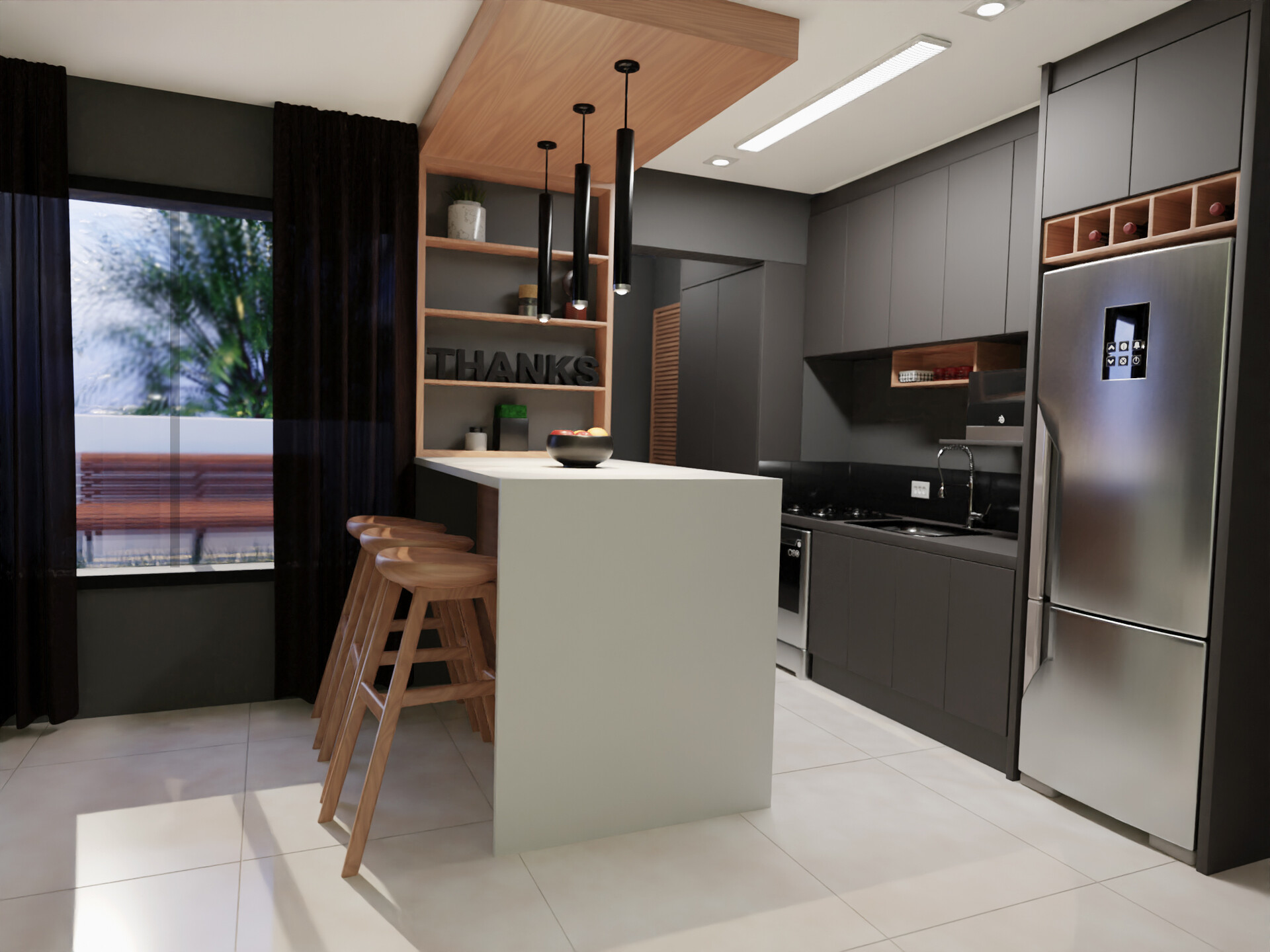 ArtStation - kitchen room