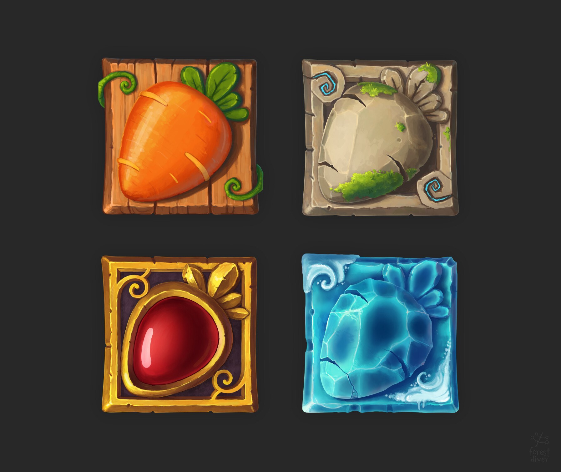 ArtStation - Material practice