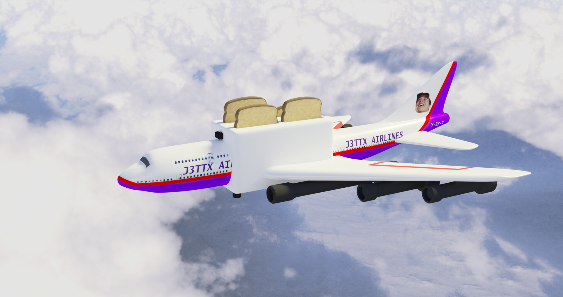 ArtStation - J3ttx Toast Plane