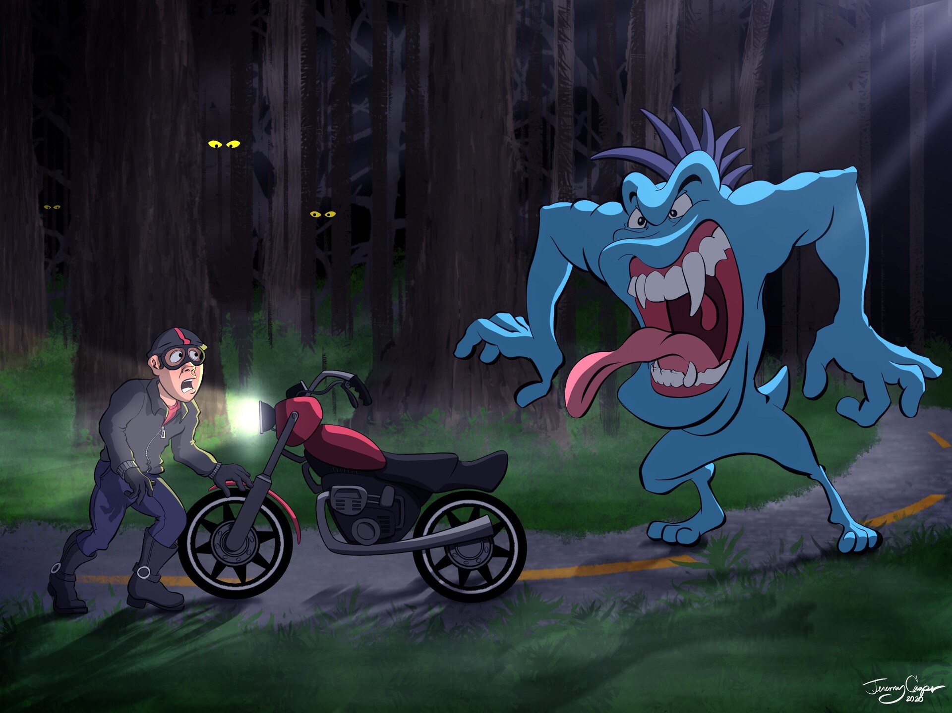 ArtStation - Monster in the Woods