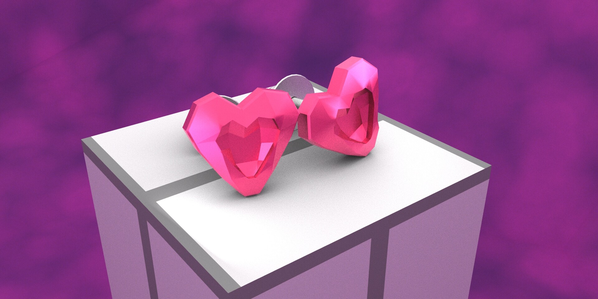 ArtStation - Heart Earring 3d models