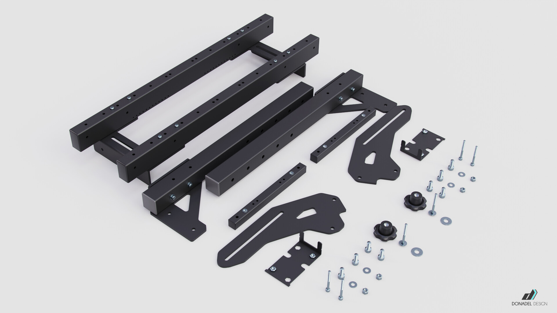 ArtStation - Central and Side monitors support K2-R Assembly