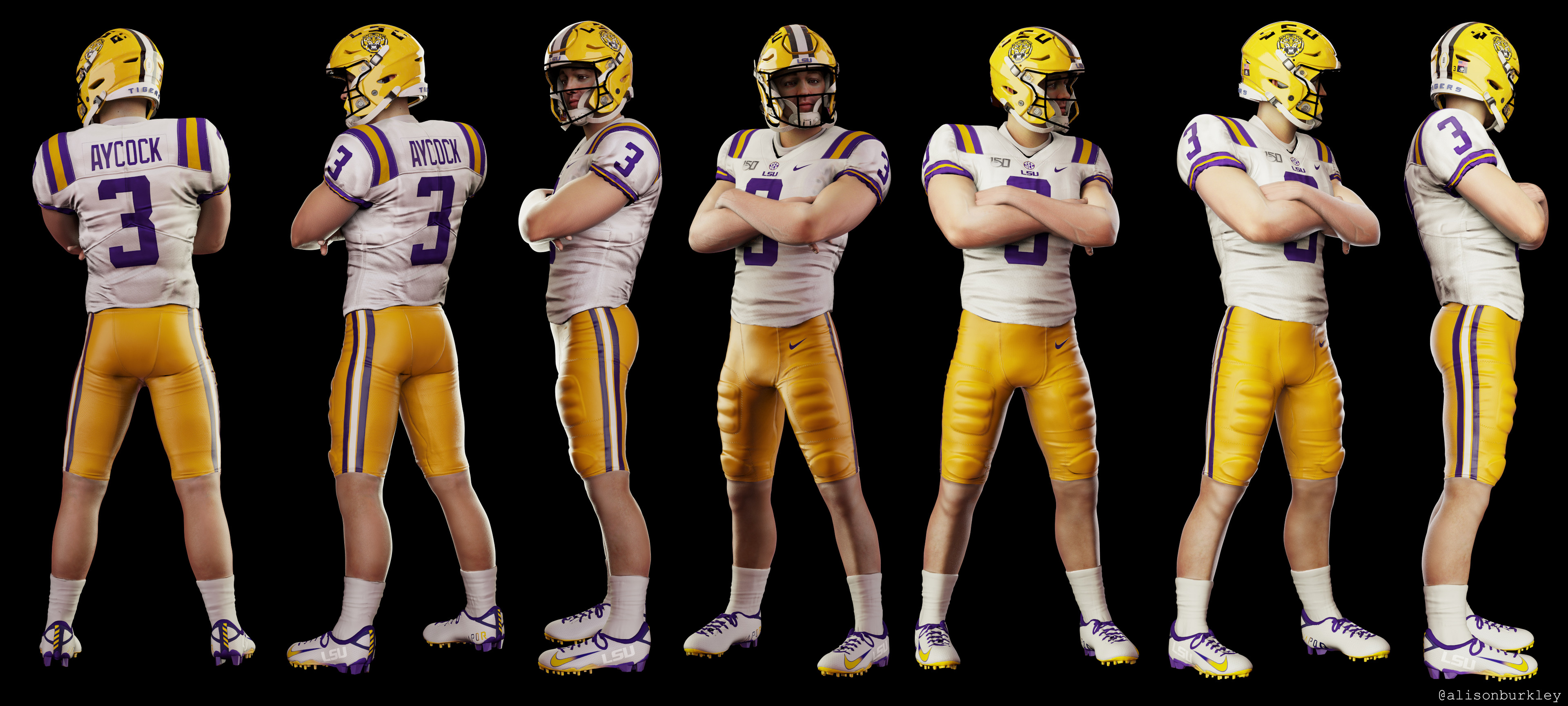 Alison Burkley - LSU Quarterback 2020