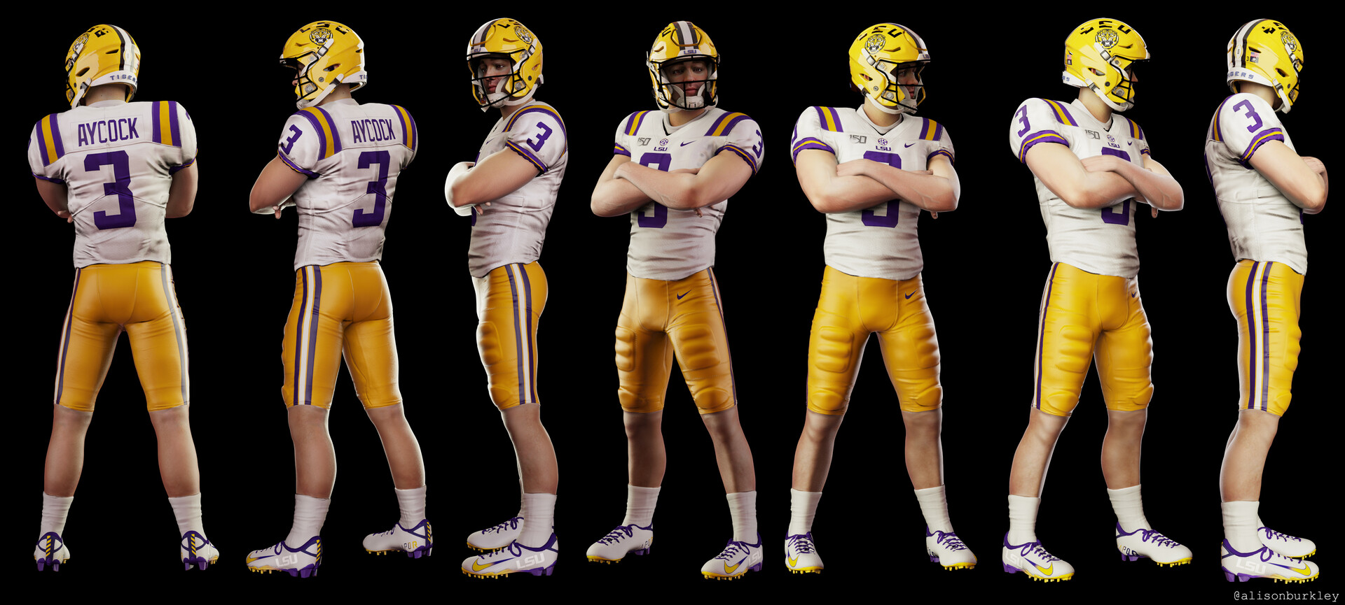 Alison Burkley - LSU Quarterback 2020