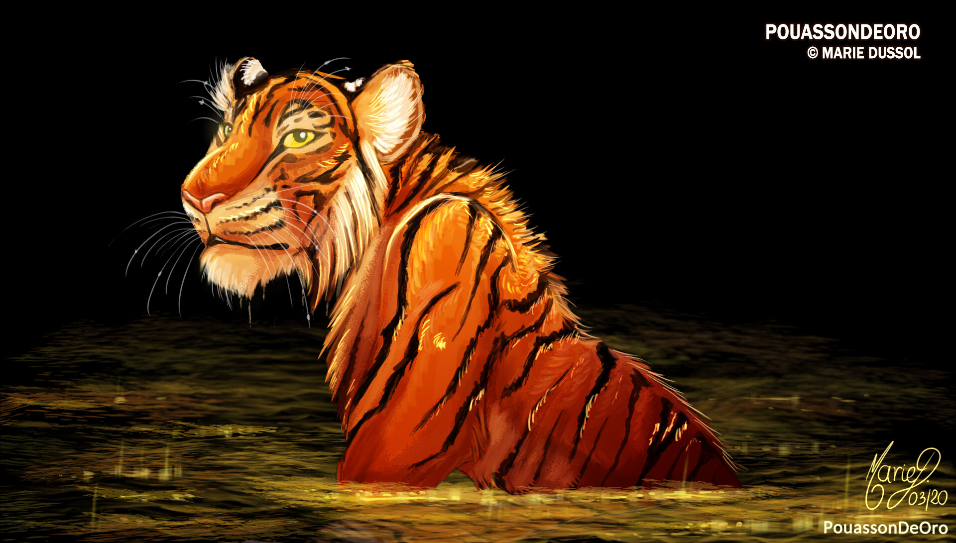 ArtStation - Luminous Tiger
