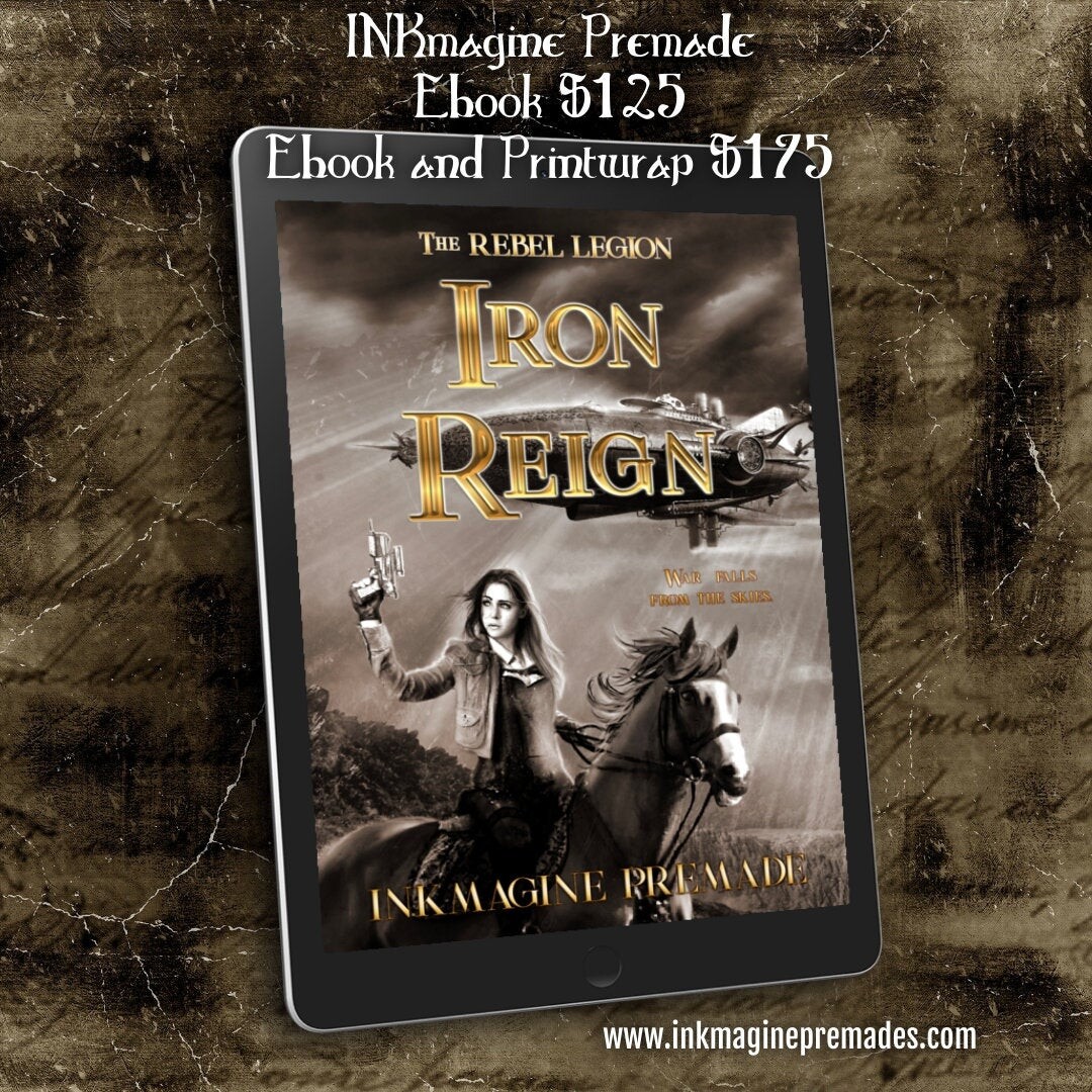 ArtStation - Premade steampunk book cover: iron reign