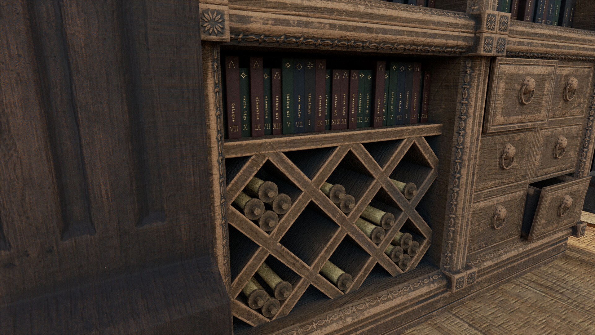 ArtStation - Library Diorama