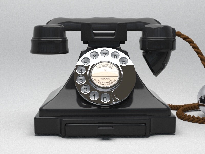 ArtStation - Old Classic phone.