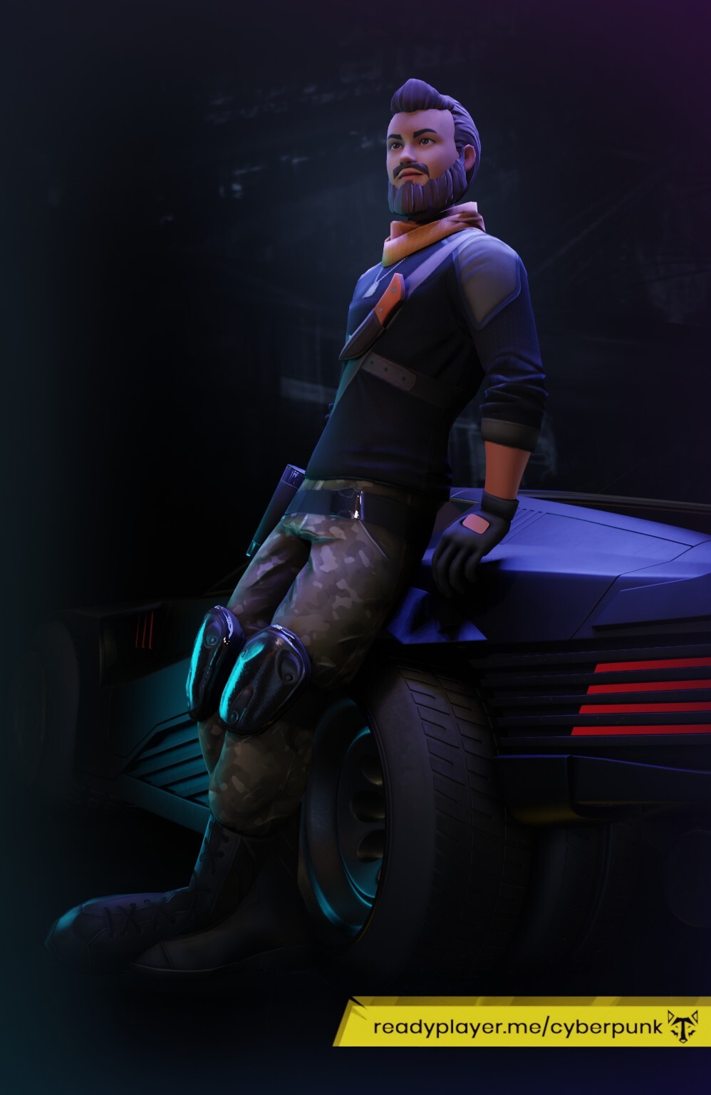 Wolf3D - Military male full-body character