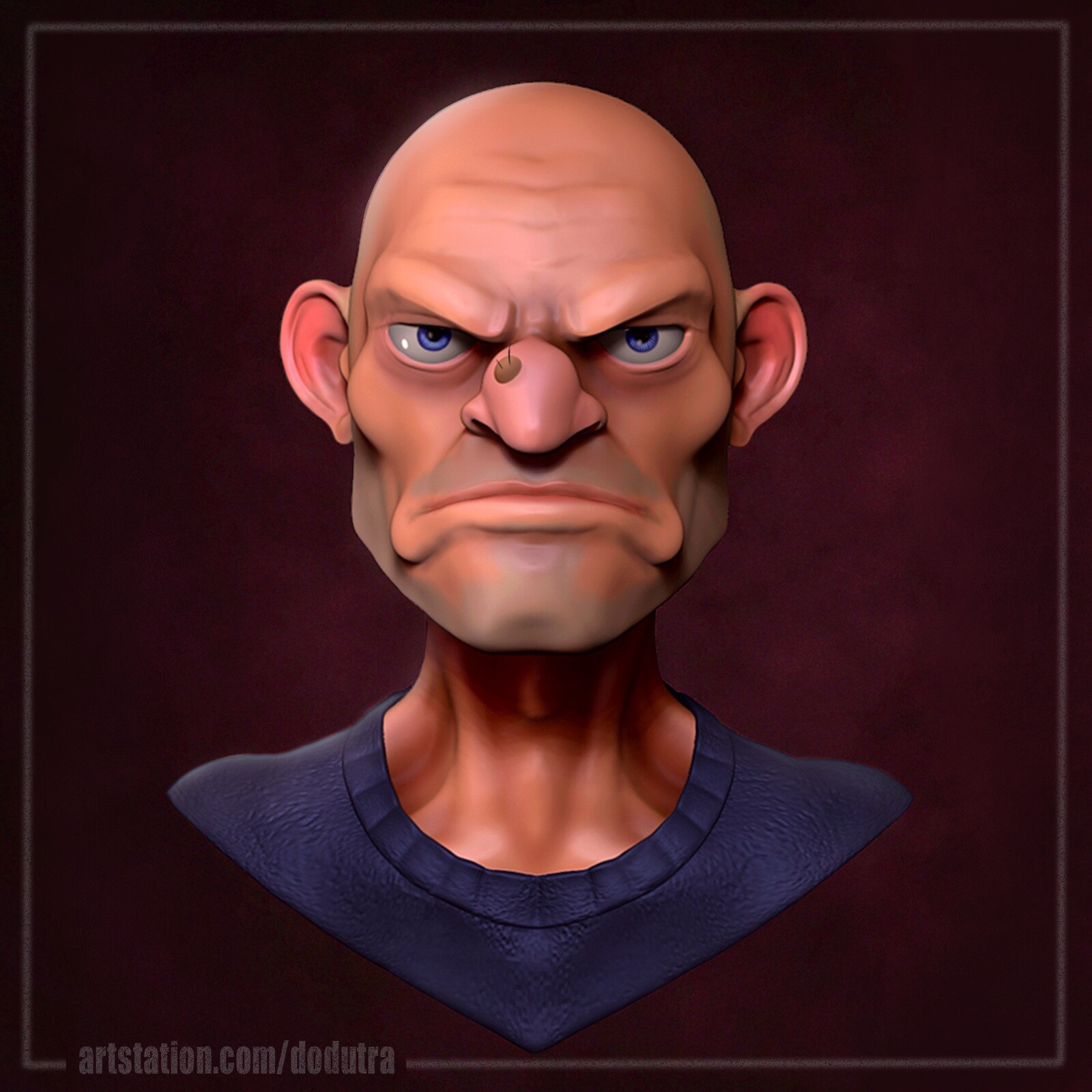 ArtStation - " Angry Ivan " Stylised 3D Model