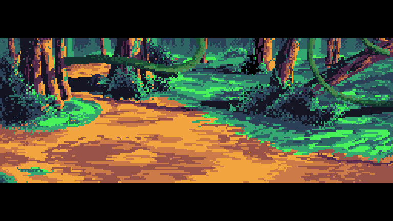 16 bit jungle background