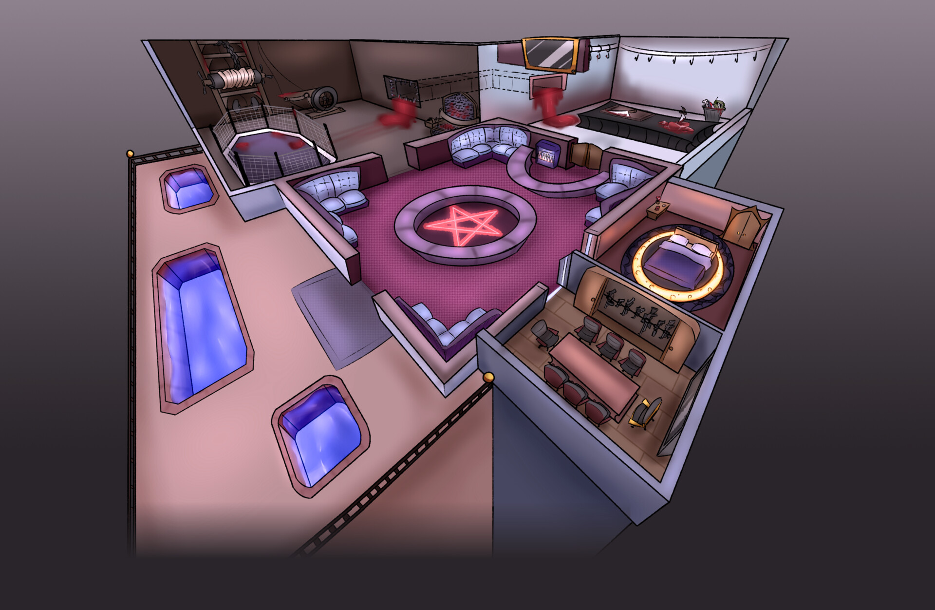 ArtStation - Demon Mob Boss House