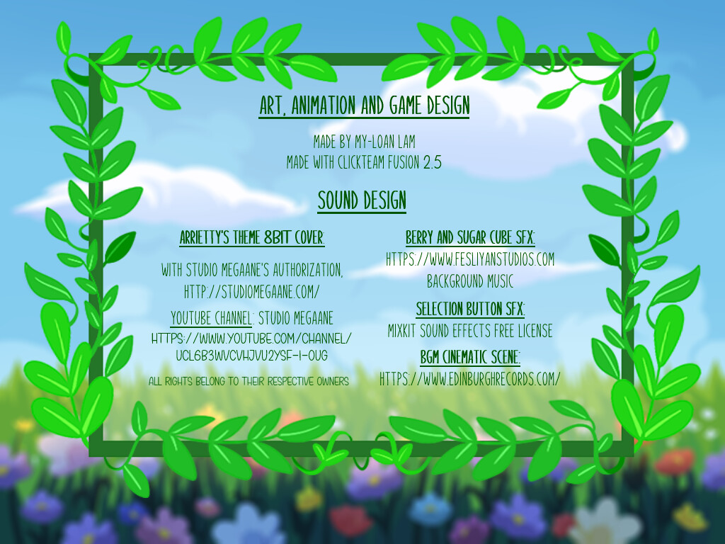 My Loan LAM - In The Garden - An Arrietty's Fangame