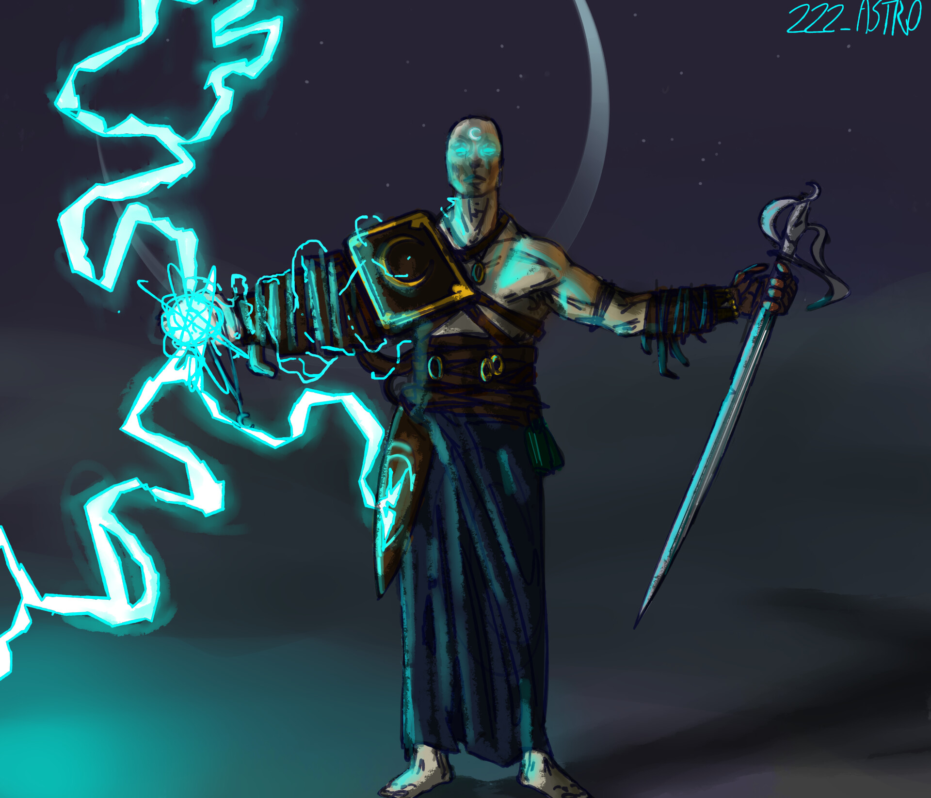 ArtStation - Electric Monk