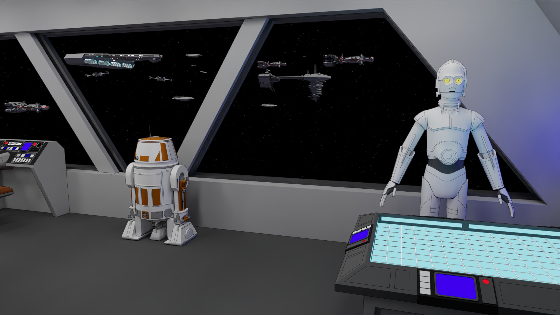 ArtStation - Arriving at the Rebel Fleet - Star Wars - Fan Art