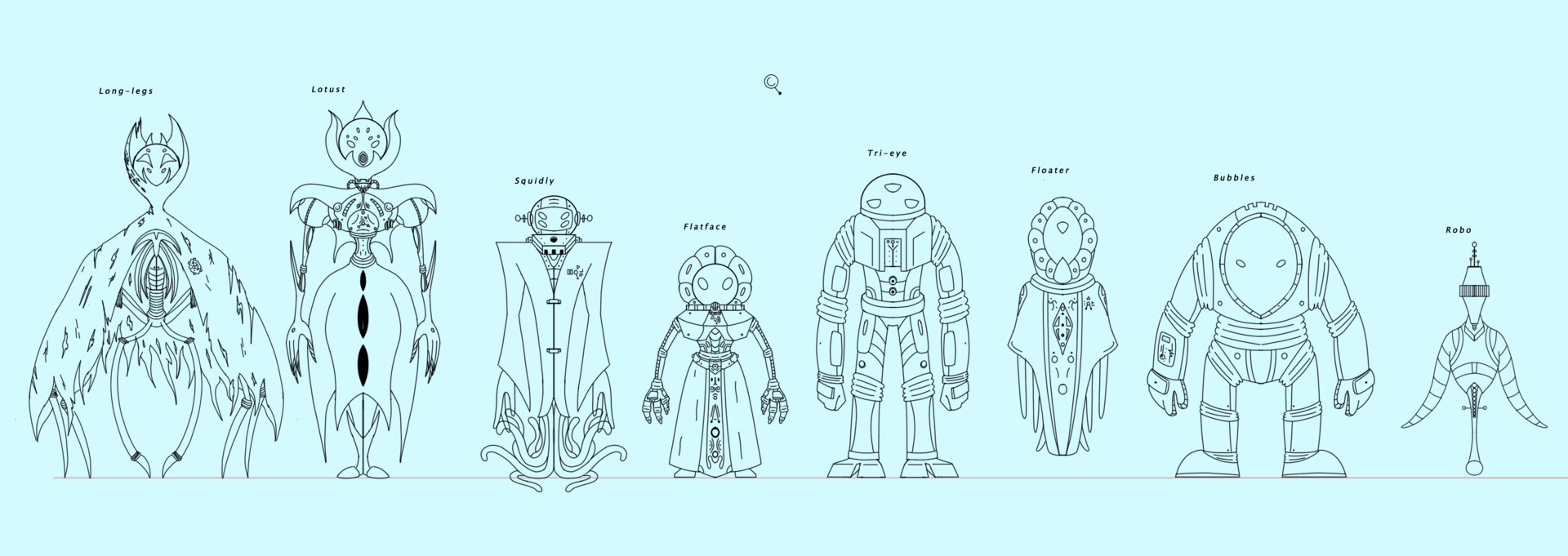 ArtStation - Alien Game Concept Art - Enemy Designs