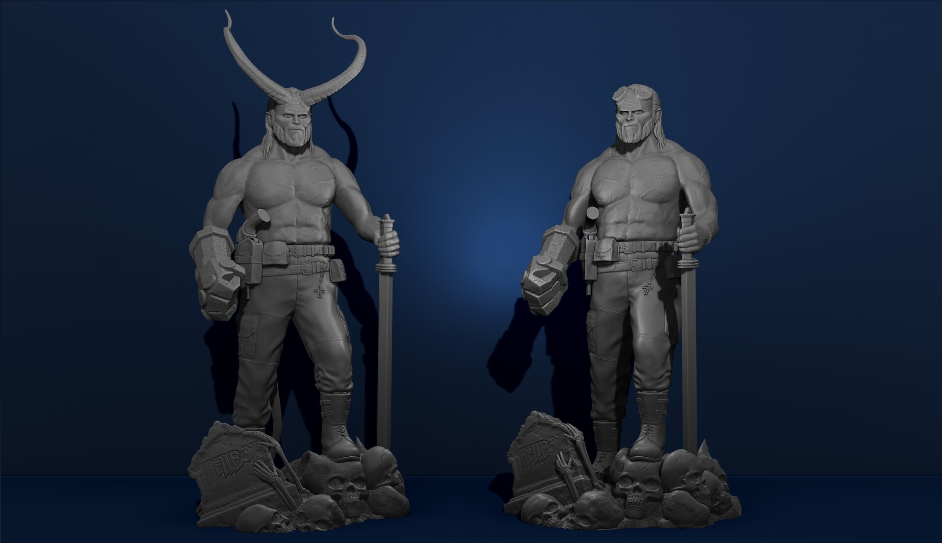 ArtStation - Hellboy Action Figures Model Printing Miniature Assembly ...