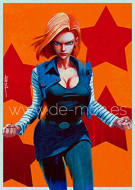 ArtStation - Android 18 - Fan art