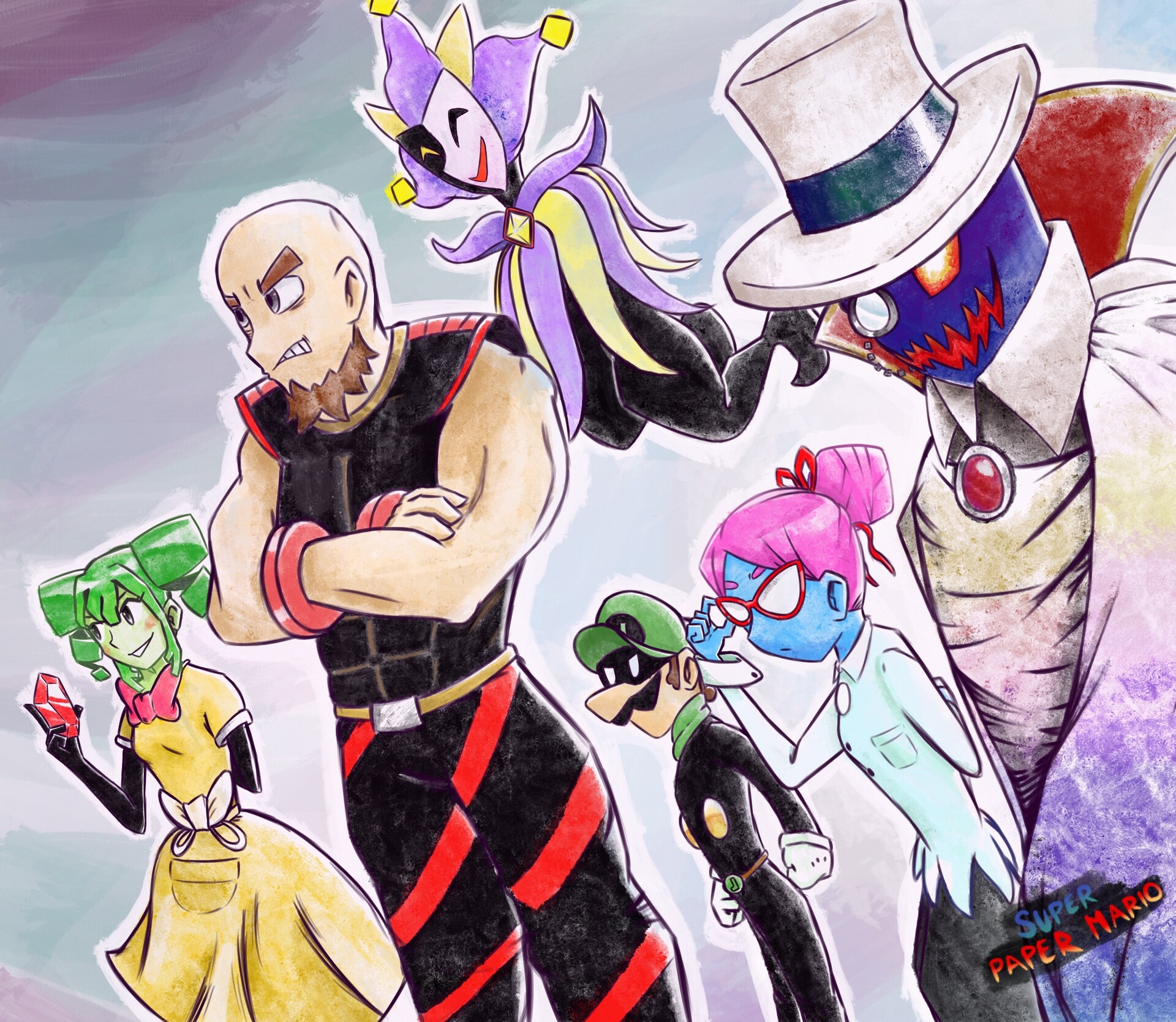 ArtStation - The Villains of Super Paper Mario