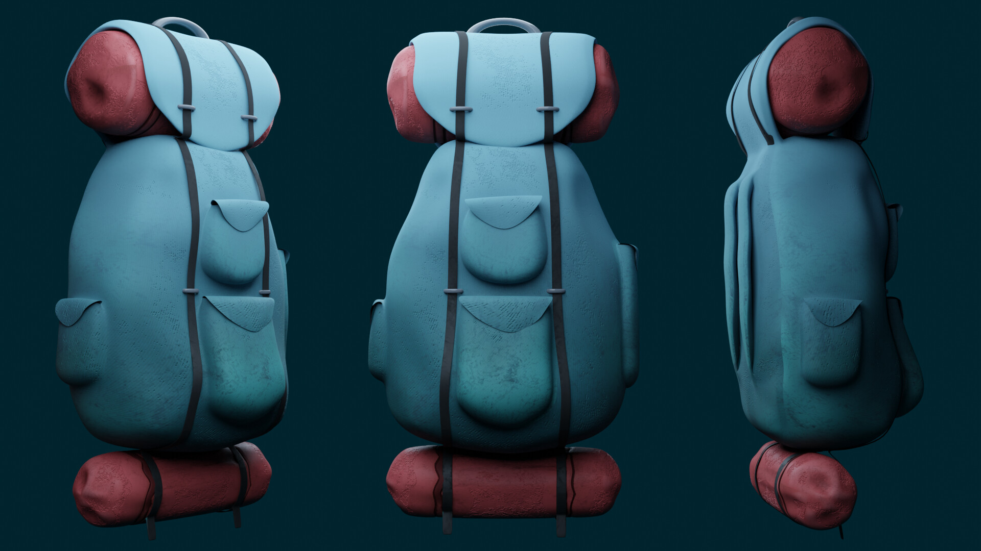 ArtStation - Trekking Bag game asset