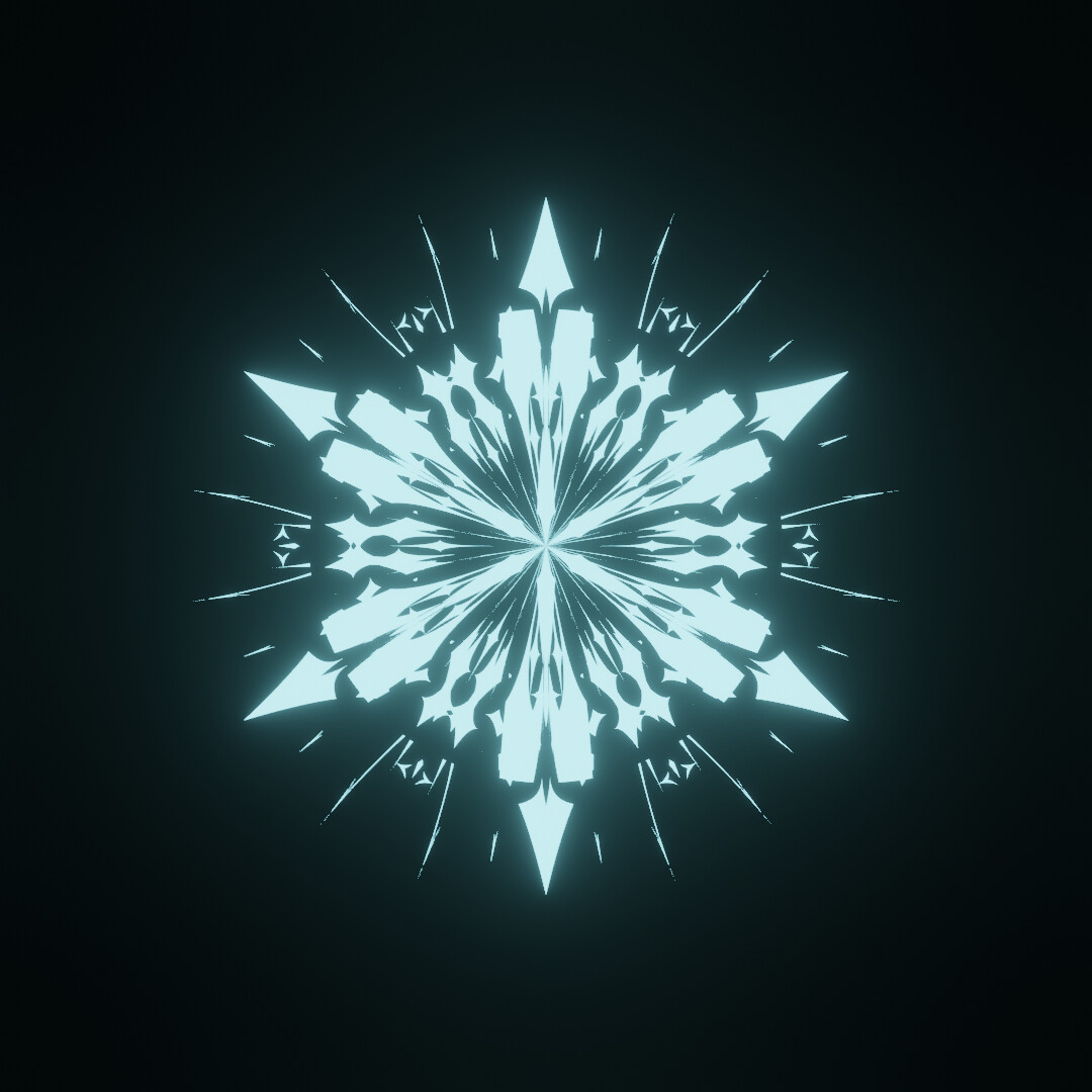 ArtStation - Procedural Snowflake Generator.