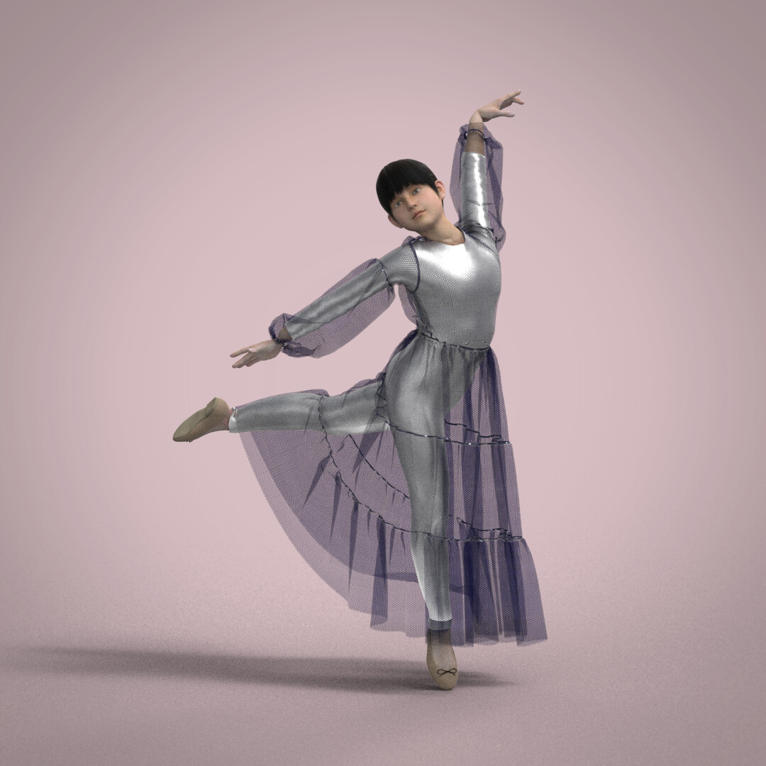 ArtStation - clothes for a dancer 3d