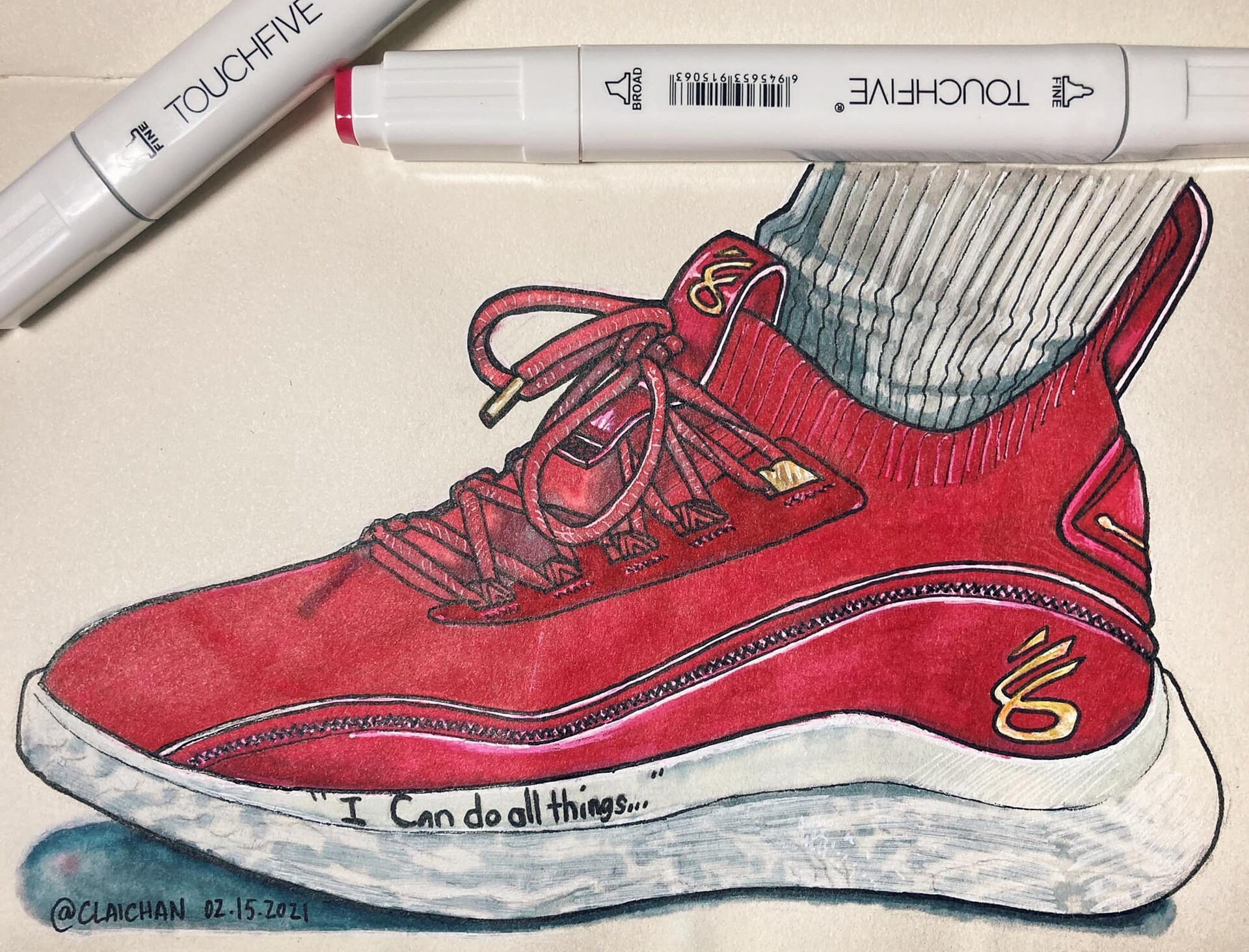 how to draw curry shoes