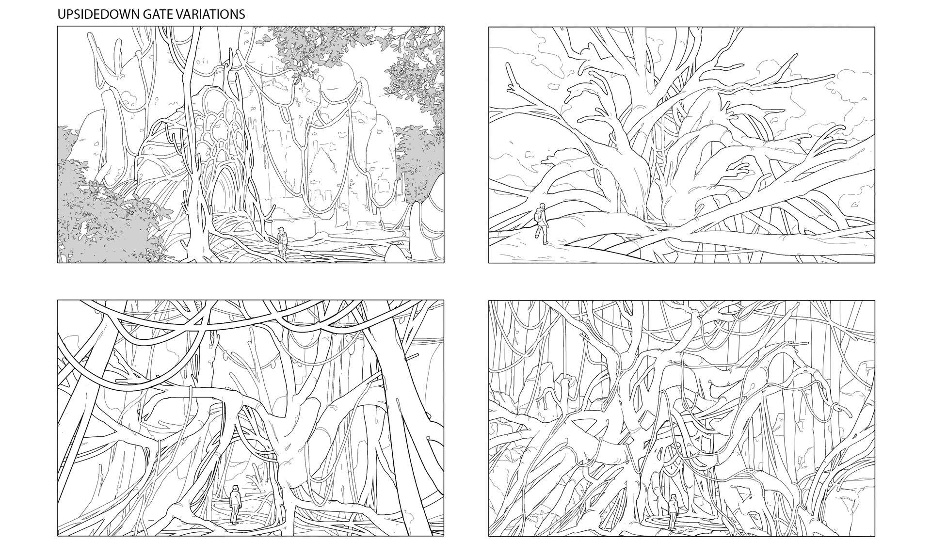 ArtStation - Stranger Things Project - Upside Down Gate Explorations