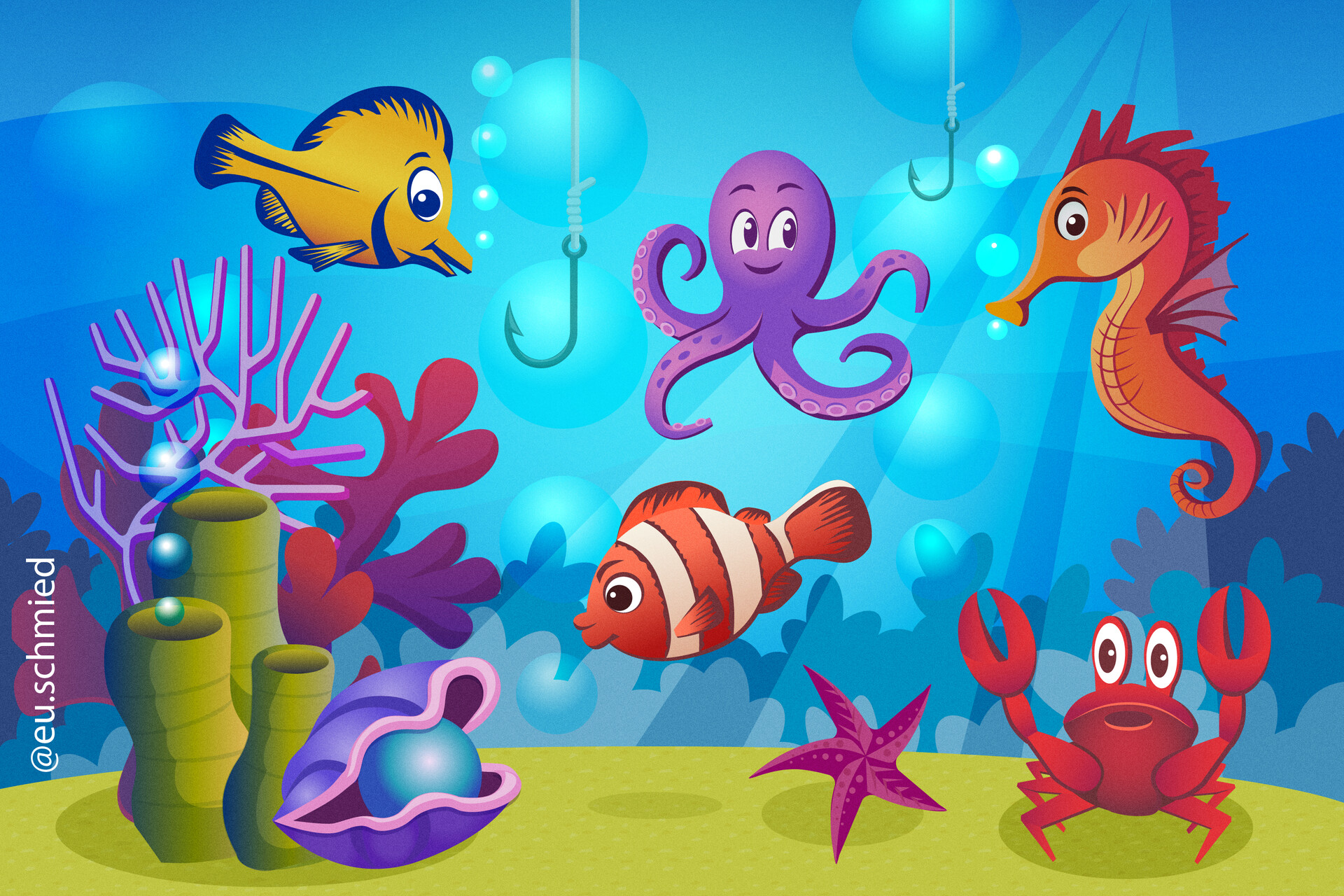 ArtStation - Children's fishing