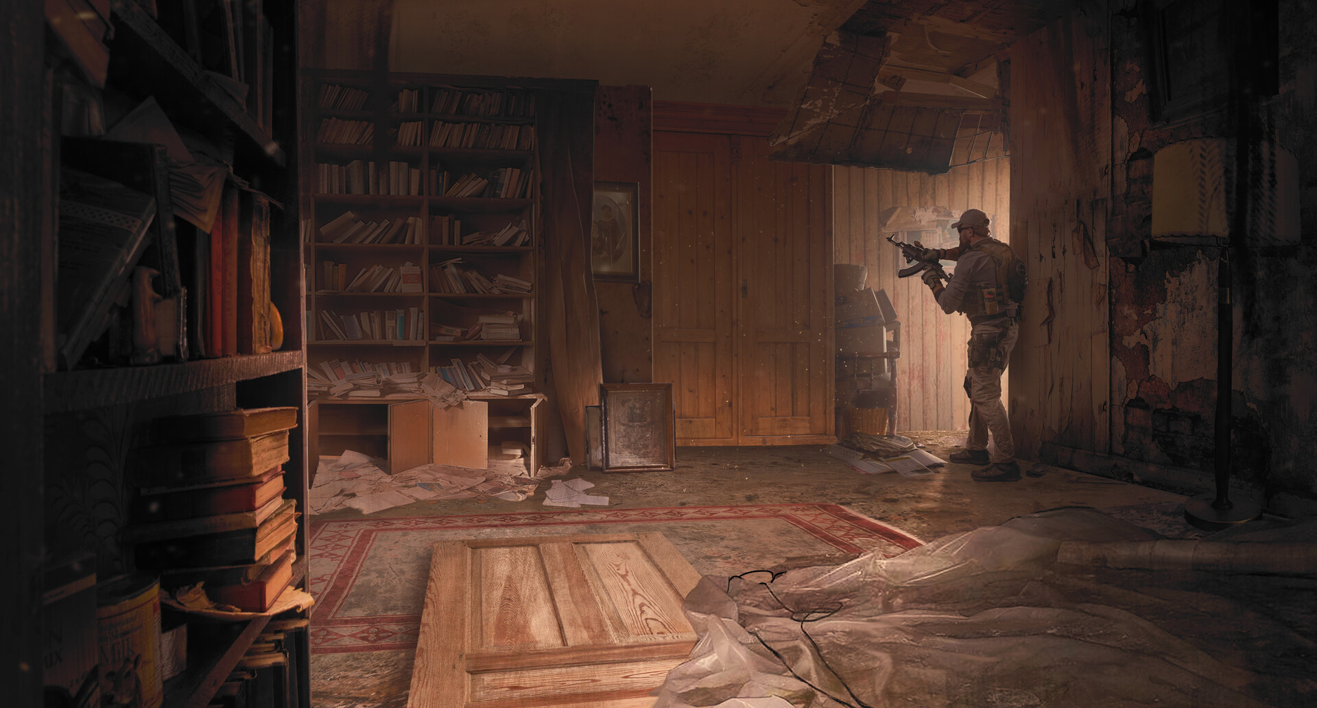 ArtStation - Abandoned Cabin Interior - Front Entrance (3/5)