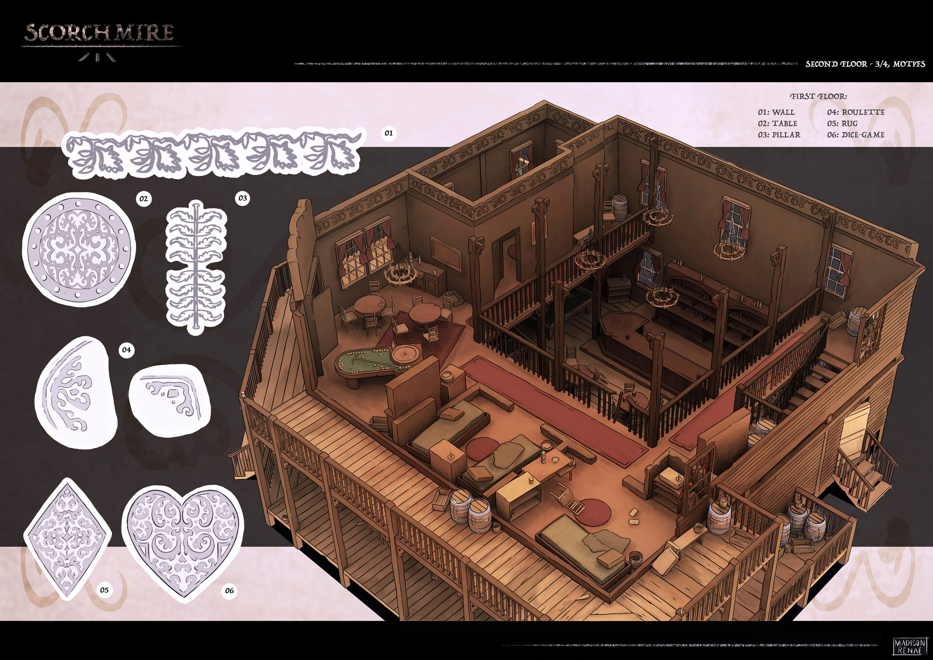 ArtStation - Scorchmire Gambling Saloon