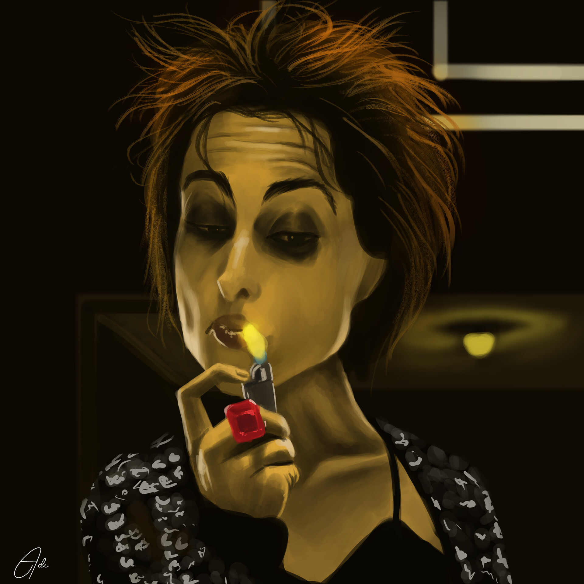Marla Singer Smoking