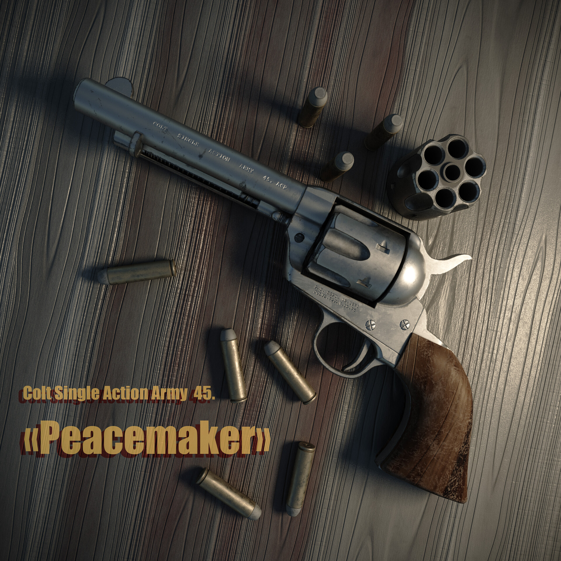 ArtStation - Colt Single Action Army "Peacemaker"
