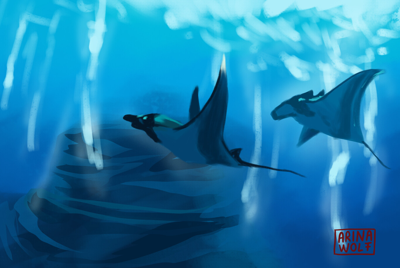ArtStation - Manta Rays