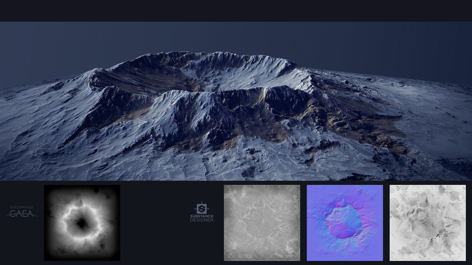 Steve Mumford - Lunar Crater in Substance Designer and Gaea