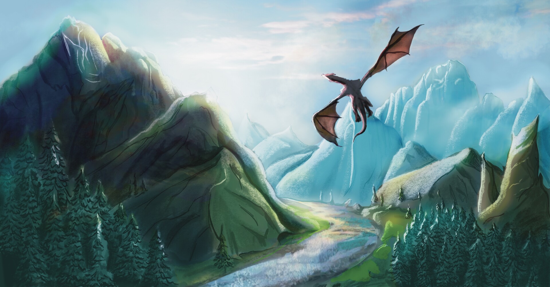 ArtStation - Concept art dragon