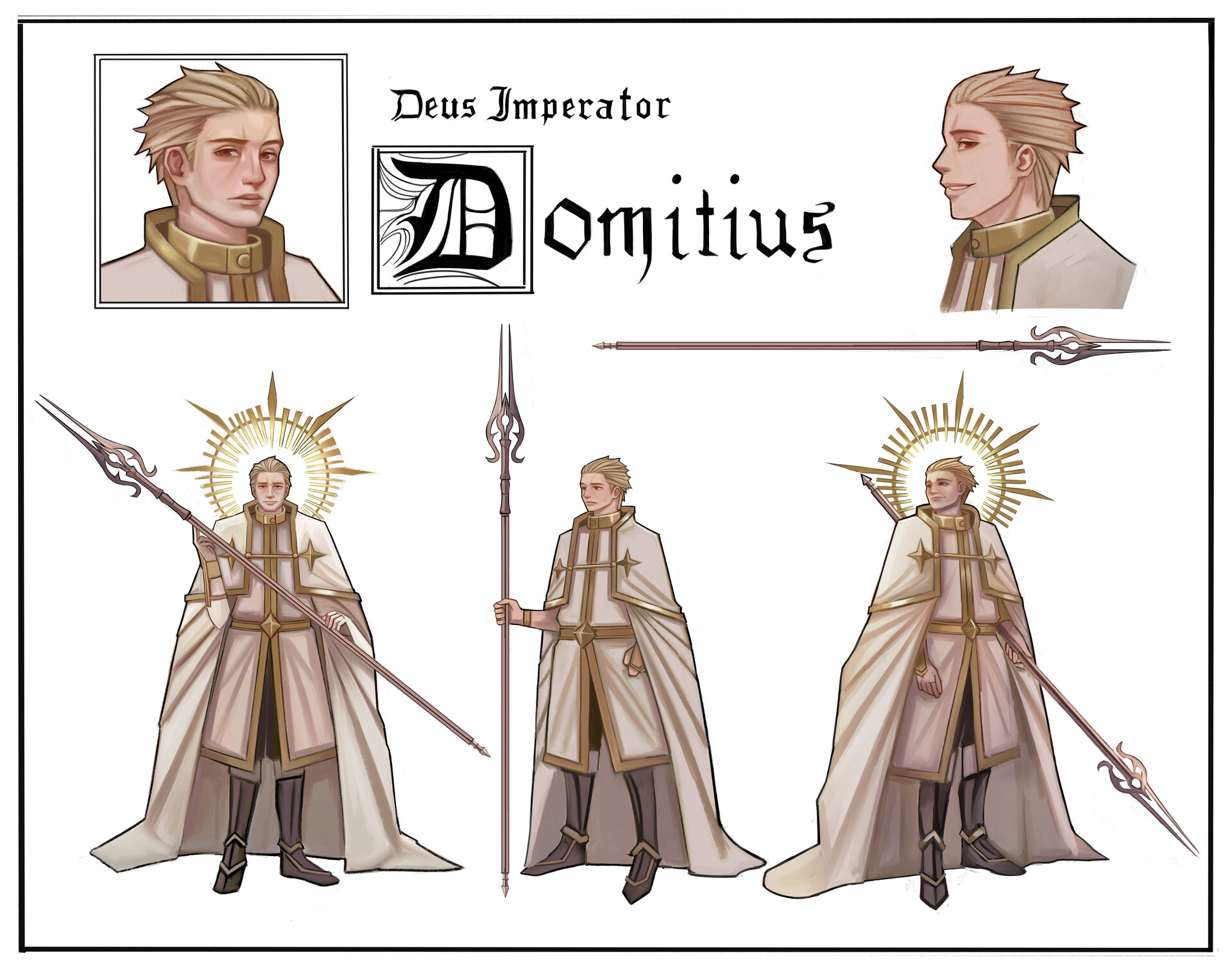 ArtStation - Domitius character sheet