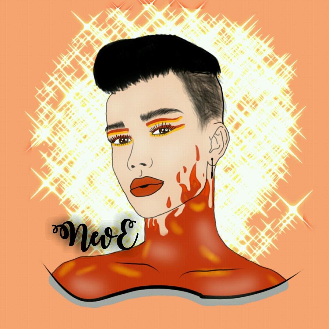 how to draw james charles nose