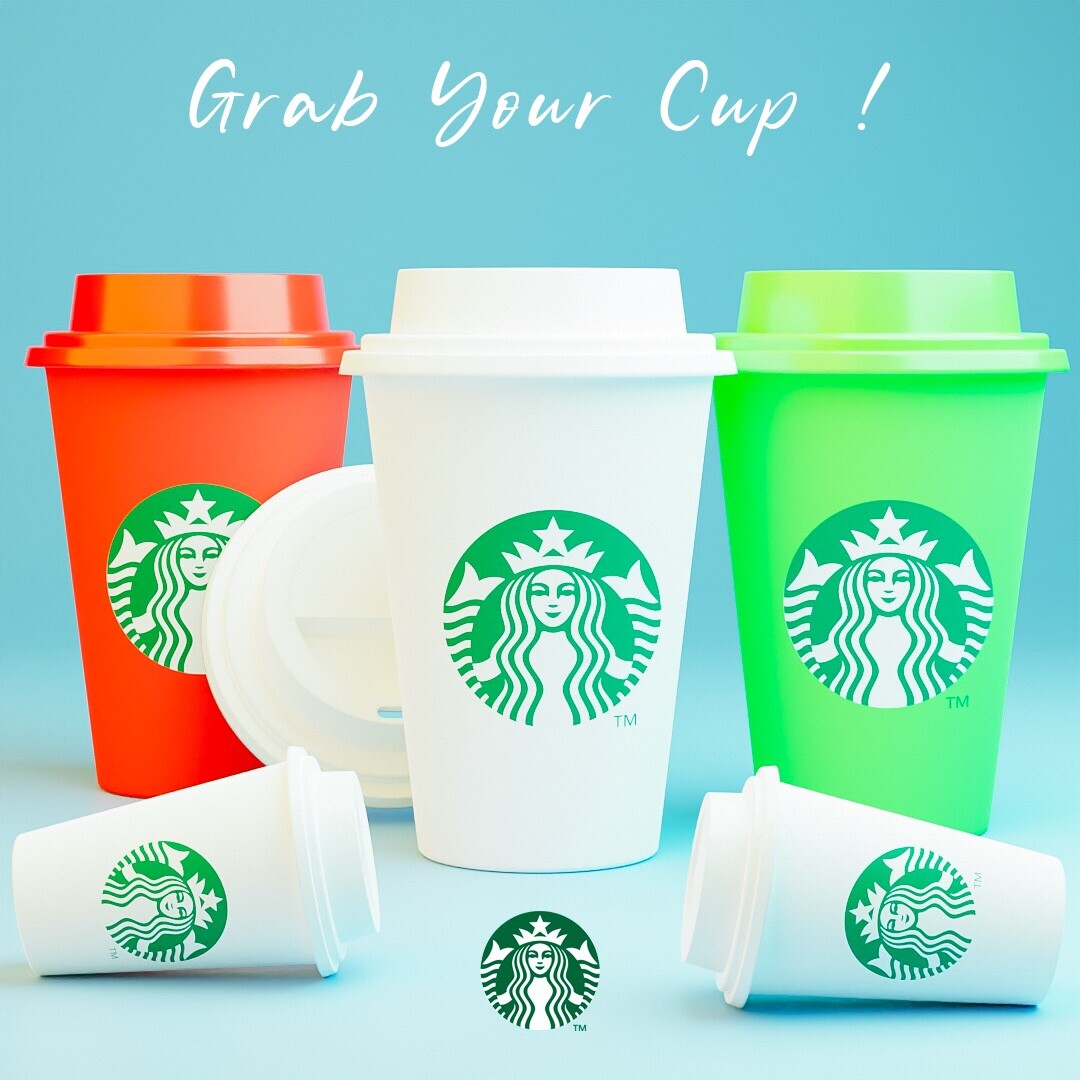 ArtStation - 3D product visualisation Starbucks Cup