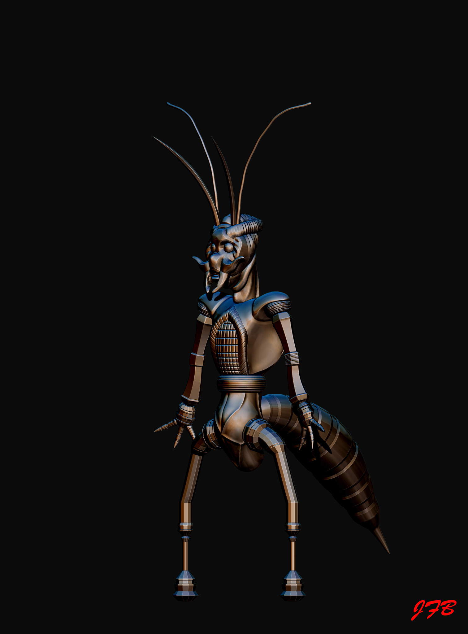 ArtStation - work in progress - robot alien