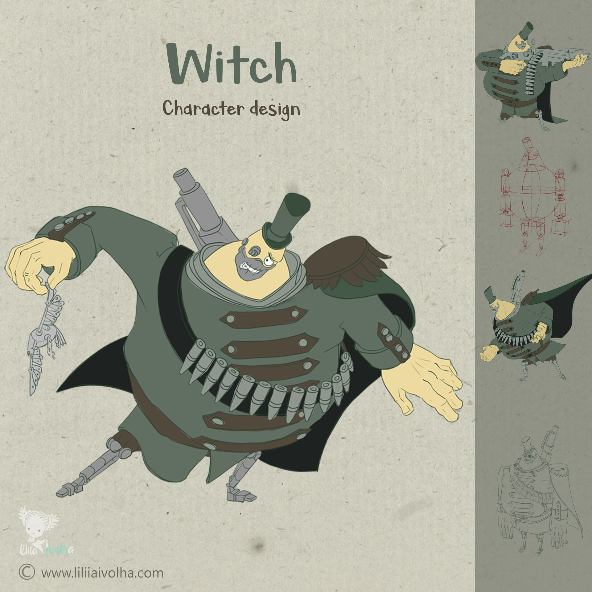 ArtStation - Witch. Character Design for Animation