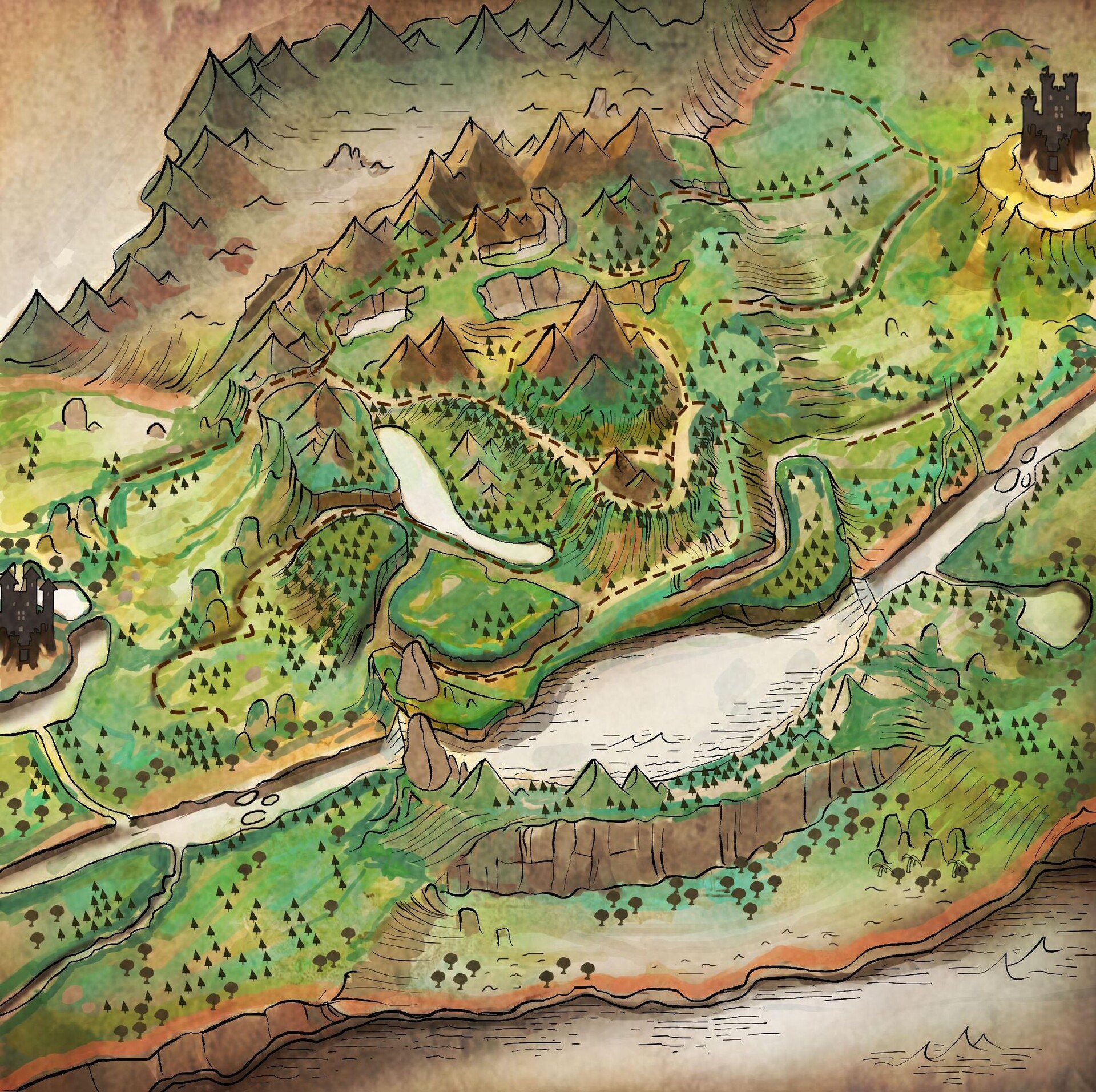 ArtStation - "Pala" map in Nost-Katrah : Emergence