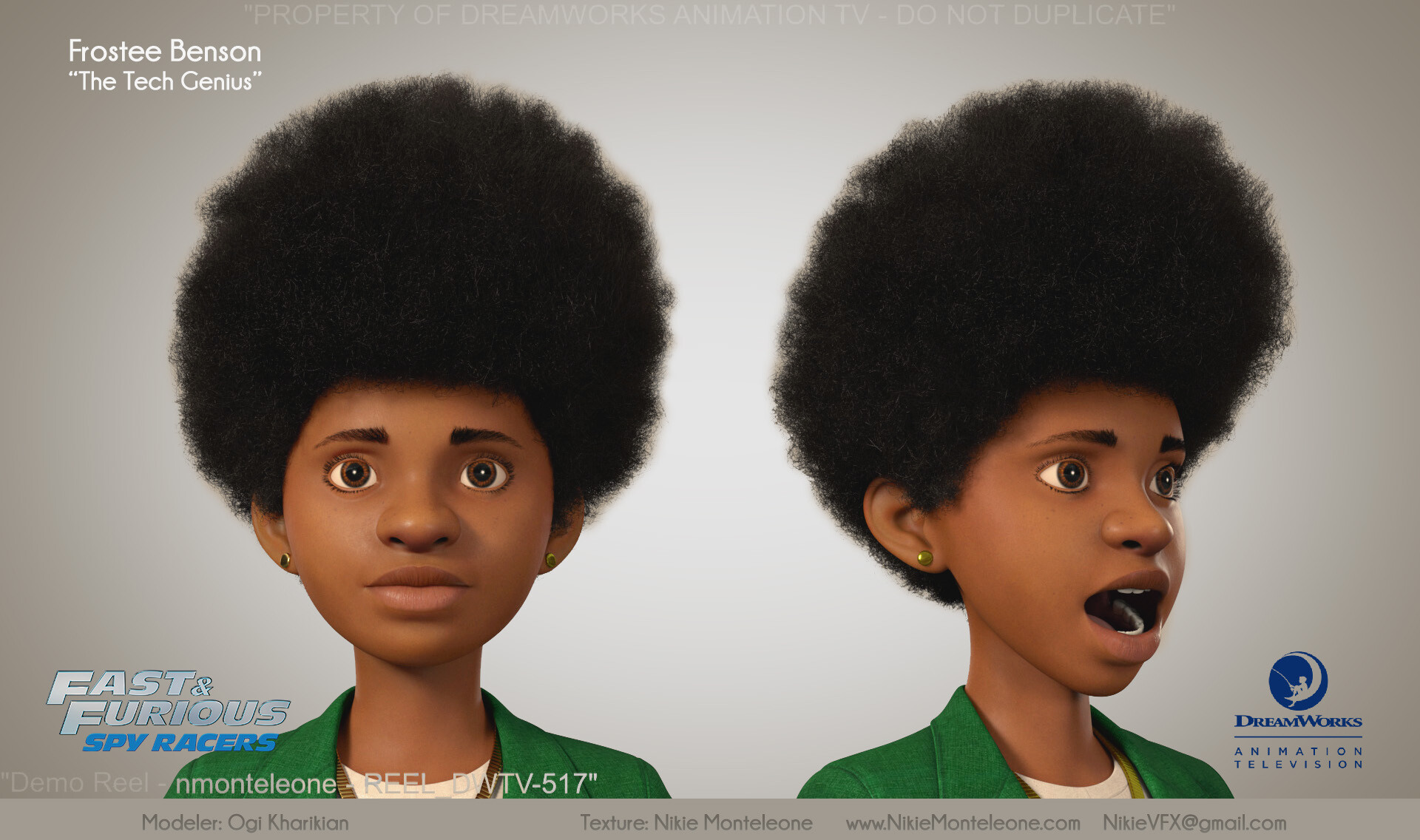 Nikie Monteleone - Fast & Furious: Spy Racers "Frostee Benson"