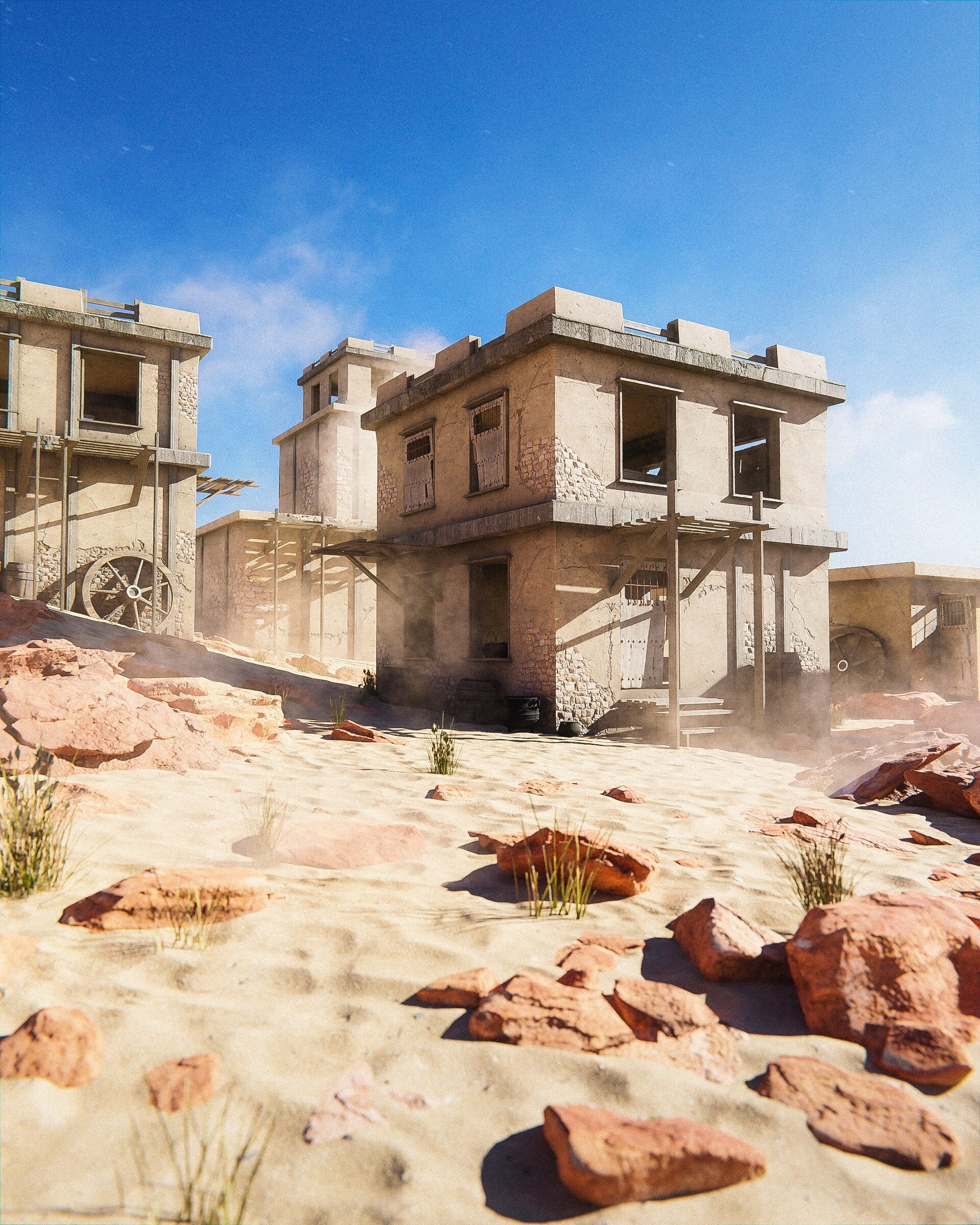 ArtStation - DESERT VILLAGE