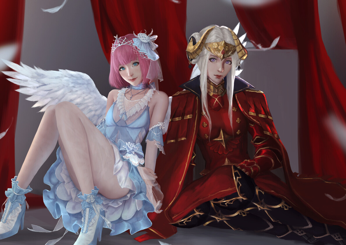 ArtStation - Catherine and eldegard commissions