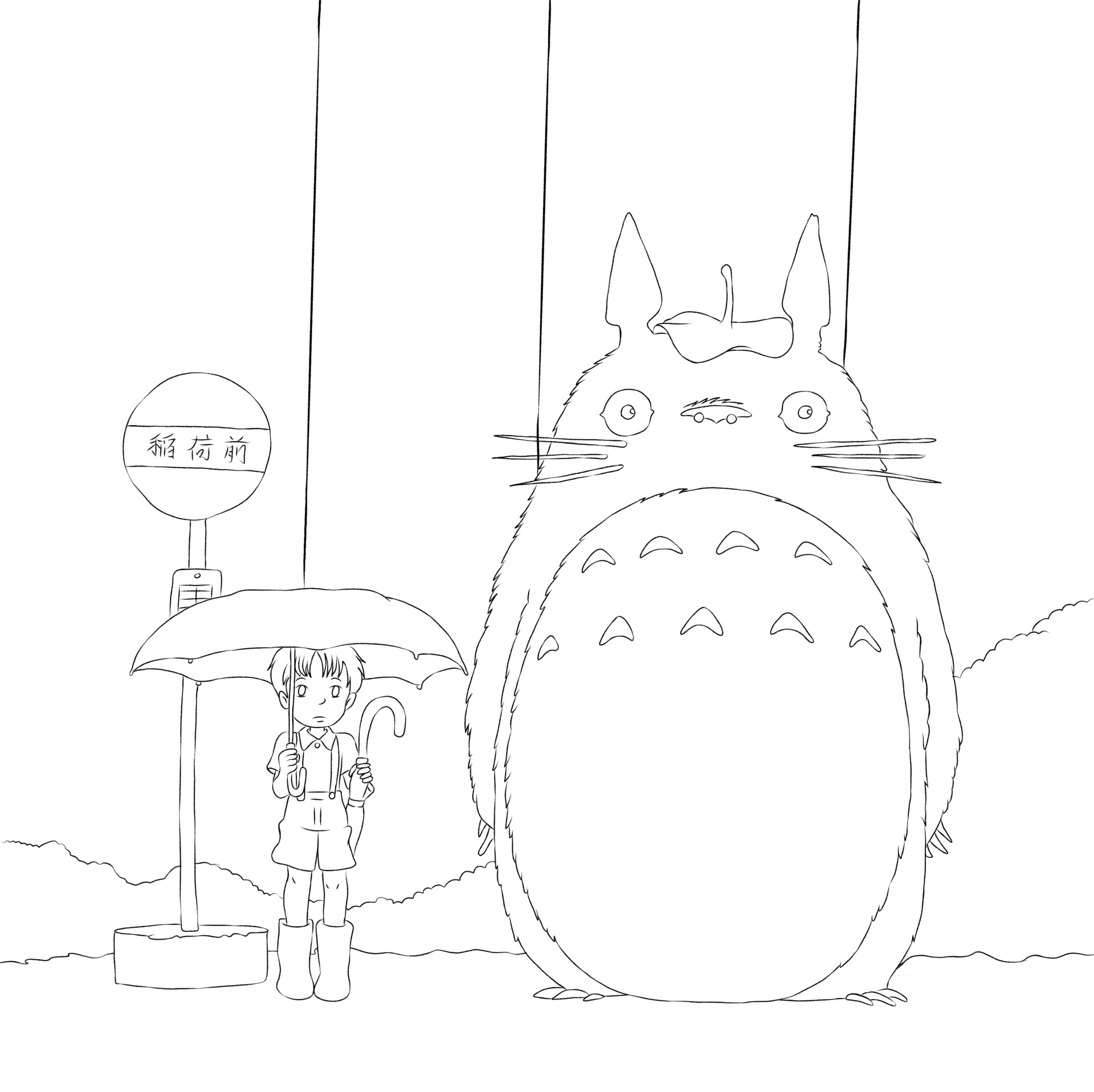 totoro soot gremlins coloring pages
